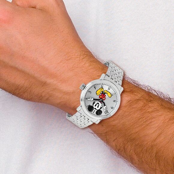 Disney | Accessories | Disney Adult Size Silver Dial Mickey Mouse Watch ...